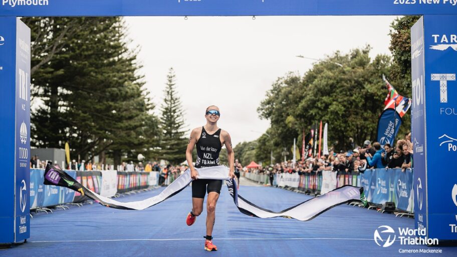 World Triathlon Cup New Plymouth 2023: Van Der Kaay extends 100% record ...